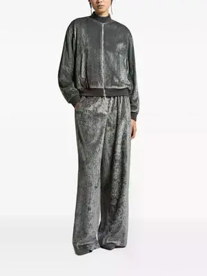 Peserico Plissé-effect Bomber Jacket