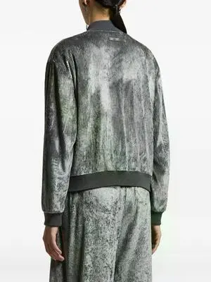 Peserico Plissé-effect Bomber Jacket