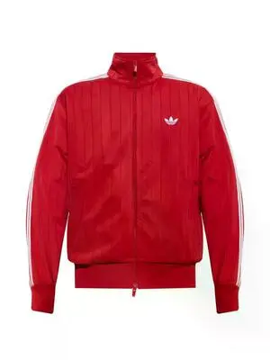 Adidas Logo-embroidered Zip-up Sweater