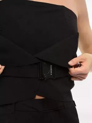 John Richmond Belted Strapless Top