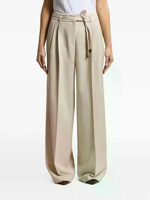 Peserico Pleated Wide-leg Trousers