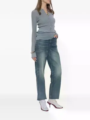 Chloé Ribbed-knit Wool Vest And Cardigan