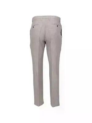 Isaia Pleated Tailored Trousers - Grey