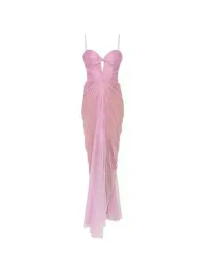 MARIA LUCIA HOHAN Tomina Ruched Maxi Dress - Pink