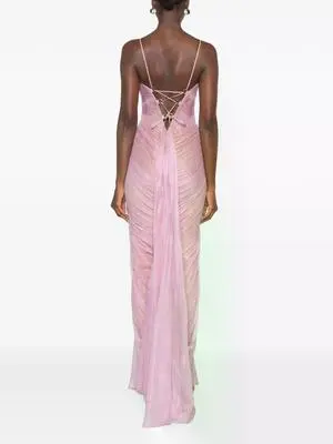MARIA LUCIA HOHAN Tomina Ruched Maxi Dress