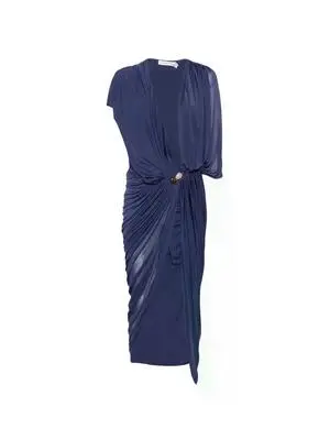 Christopher Esber Helix Crystal-draped Maxi Dress - Blue