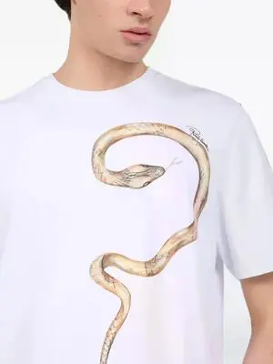 Roberto Cavalli Snake-print T-shirt