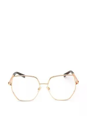 Philipp Plein Geometric Frame Glasses - Gold