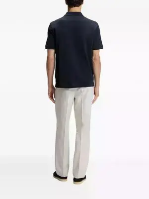 BOSS Cotton-jacquard Polo Shirt With Johnny Collar