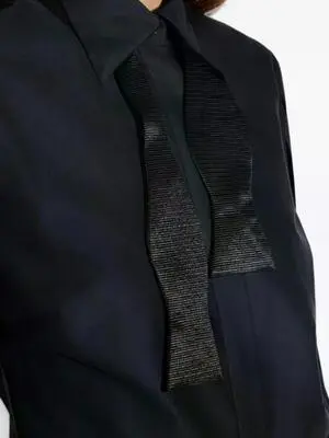 Elisabetta Franchi Cotton Shirt With Bow Tie