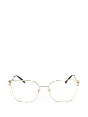 Chopard Square Frame Eyeglasses - Gold