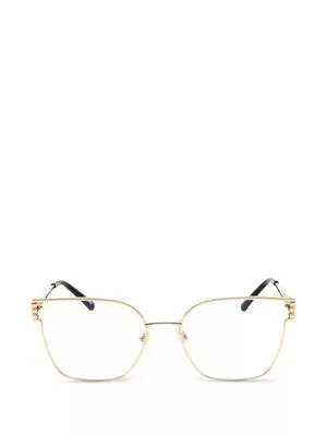 Chopard Square Frame Eyeglasses - Gold