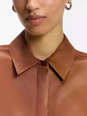 BOSS Regular-fit Satin-finish Blouse