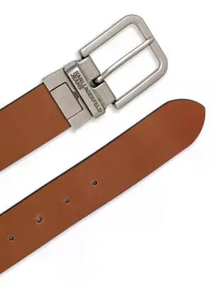 Karl Lagerfeld Logo-engraved Reversible Belt