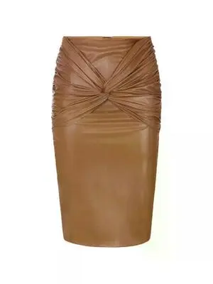 Elisabetta Franchi Draped Skirt - Brown