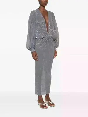 L'IDEE Experimental Sequin-embellished Maxi Dress