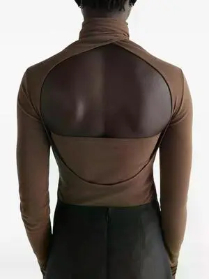 LEMAIRE Ballerina Scarf Top In Mesh Jersey