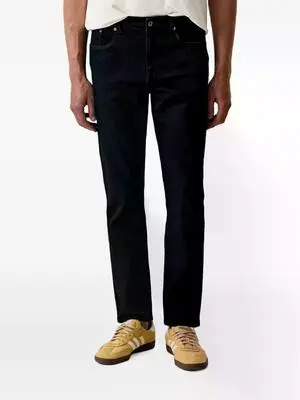 Karl Lagerfeld Logo-patch Straight-leg Jeans - Black
