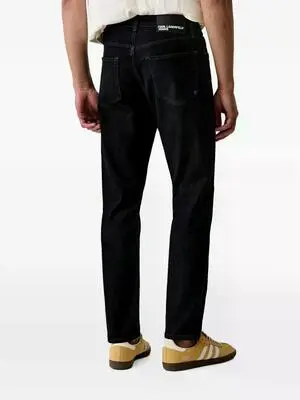Karl Lagerfeld Logo-patch Straight-leg Jeans