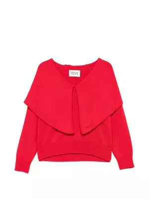 Tove Malia Draped Panel Sweater