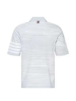 Thom Browne Striped Polo Shirt - Grey