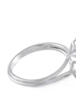 LB EXCLUSIVE Platinum Marquise-cut Diamond Cluster Cocktail Ring