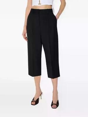 Elisabetta Franchi Tailored Gabardine Trousers - Black