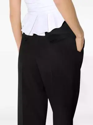 Elisabetta Franchi Tailored Gabardine Trousers - Black
