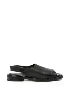 SERGIO MORETTI FIRENZE Slingback Touch-strap Sandals - Black