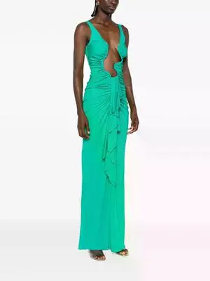 Christopher Esber Draped Maxi Dress - Green