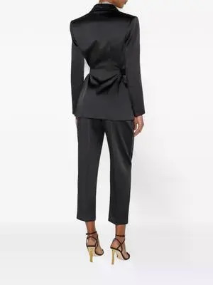 Elisabetta Franchi Stretch Satin Jacket With Belt