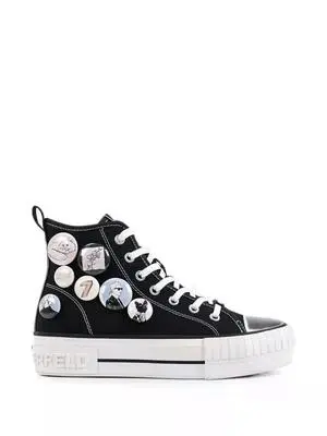 Karl Lagerfeld Kampus Max Embellished High Top Sneakers