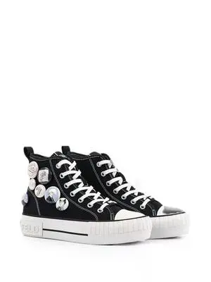 Karl Lagerfeld Kampus Max Embellished High Top Sneakers