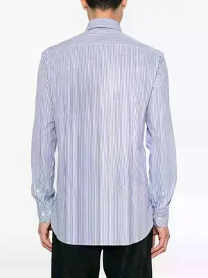 Etro Striped Logo-embroidered Shirt