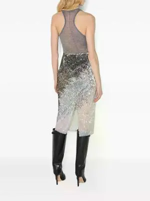 Elisabetta Franchi Wool Top With Ribbing