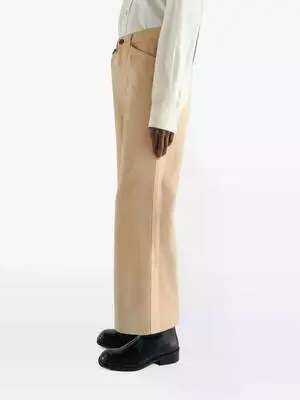 LEMAIRE Flared Five-pocket Pants In Heavy Garment-dyed Broken Twill