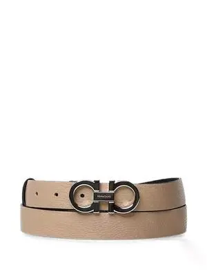 FERRAGAMO Gancini Reversible Leather Belt - Neutrals