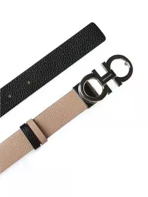 FERRAGAMO Gancini Reversible Leather Belt - Neutrals