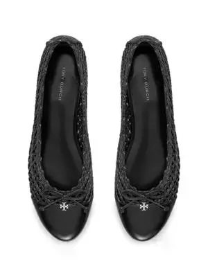 Tory Burch Woven Cap-toe Ballet Flats