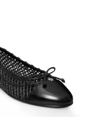 Tory Burch Woven Cap-toe Ballet Flats