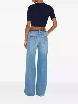 Elisabetta Franchi Knit Top With Jewel Details - Blue
