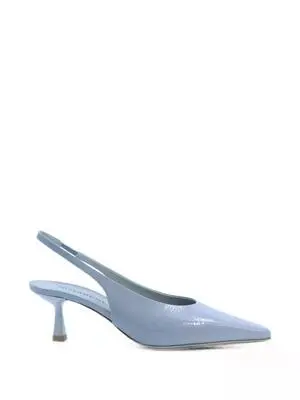 NOTABENE Emmely Patent-leather Slingback Pumps - Blue