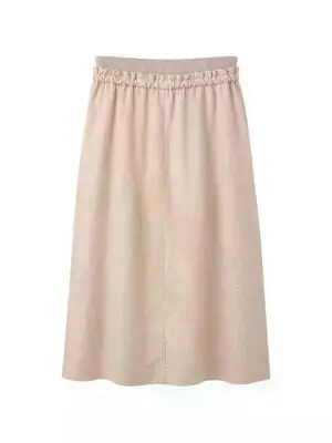 GRAN SASSO Drawstring Elasticated-waist Skirt - Neutrals