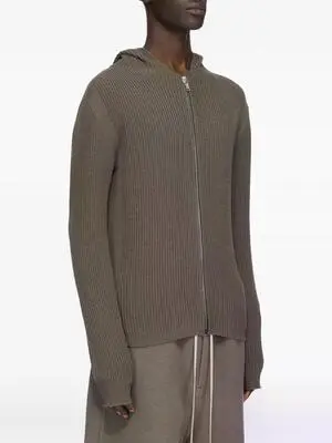 Rick Owens Hooded Zip-up Cardigan