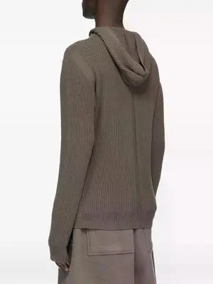 Rick Owens Hooded Zip-up Cardigan