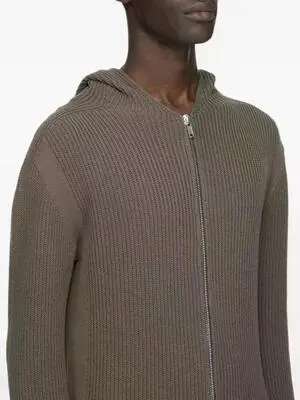Rick Owens Hooded Zip-up Cardigan