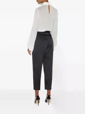 Elisabetta Franchi Stretch Satin Tailored Trousers