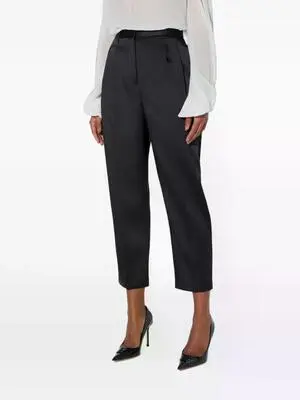 Elisabetta Franchi Stretch Satin Tailored Trousers