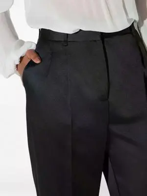 Elisabetta Franchi Stretch Satin Tailored Trousers