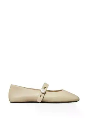Tory Burch Romy Mary Jane Ballet Flats - Neutrals